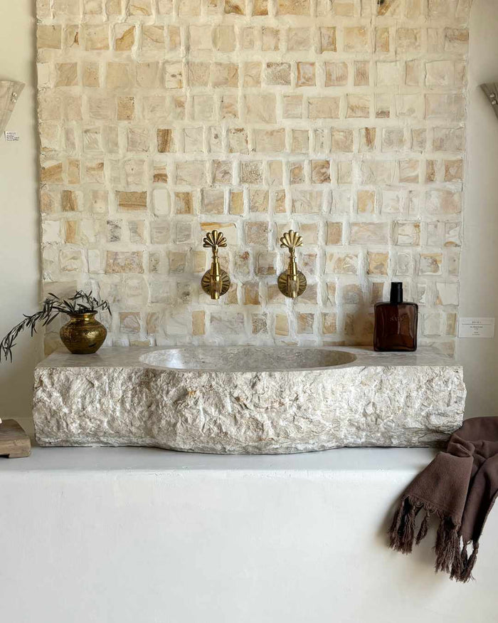 OMAN Natural petrified coral stone Tiles 200mm x 100mm x 10mm Thick ...