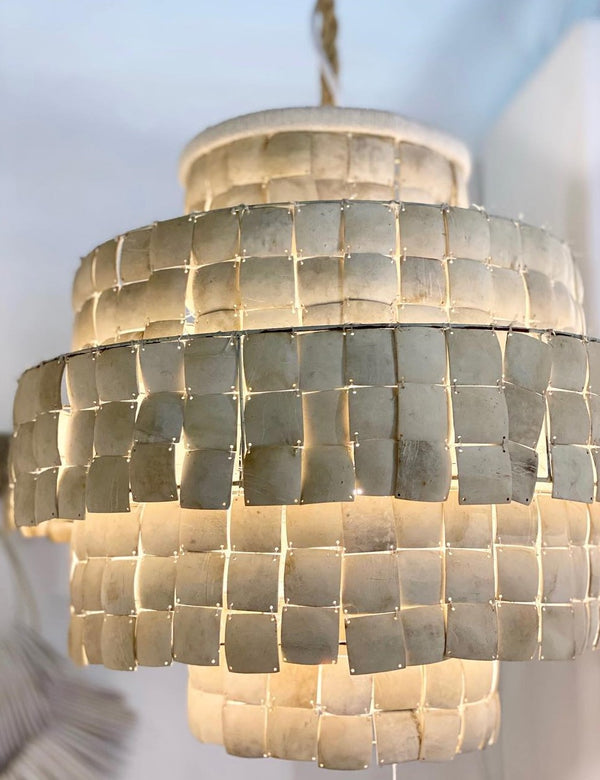 Ashika : Coconut Shell Chandelier – BisqueTraders