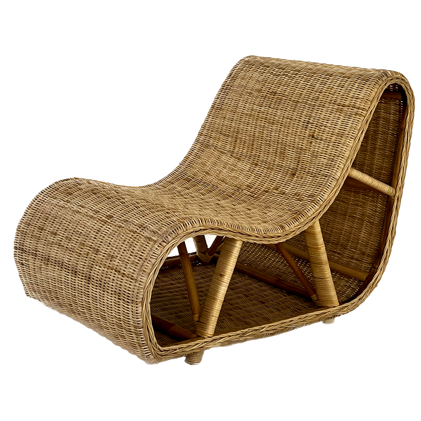 'Dawit' Rattan Slug Chair – BisqueTraders
